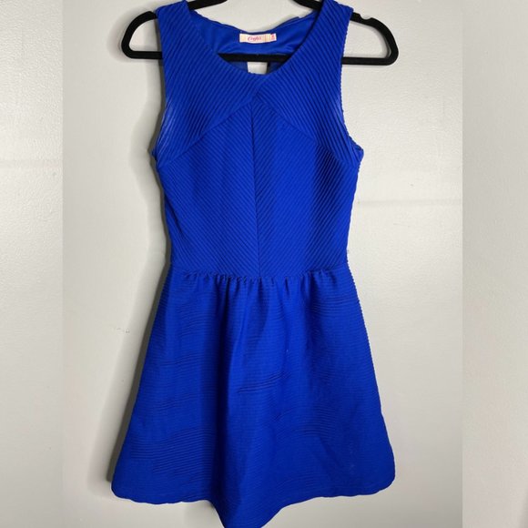Candie's | Dresses | Royal Blue Bow Back Stretch Mini Dress | Poshmark